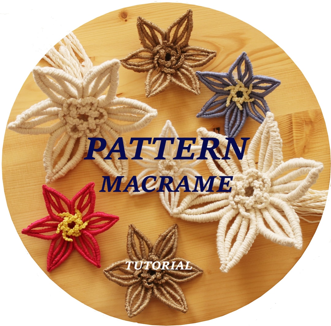 Decorative Flower Macrame/ Modern Macrame/macrame Decor/ Macrame ...