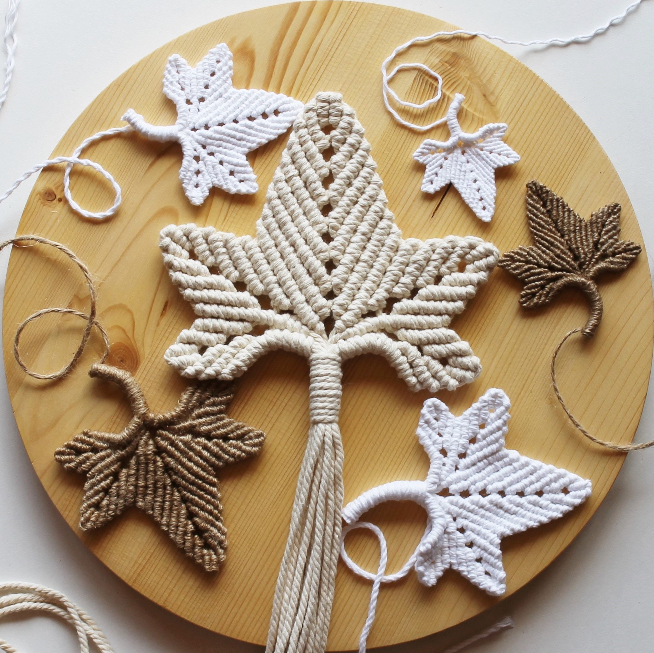 Grape Leaf Macrame/ Modern Macrame/macrame Decor/ Macrame Pattern PDF ...