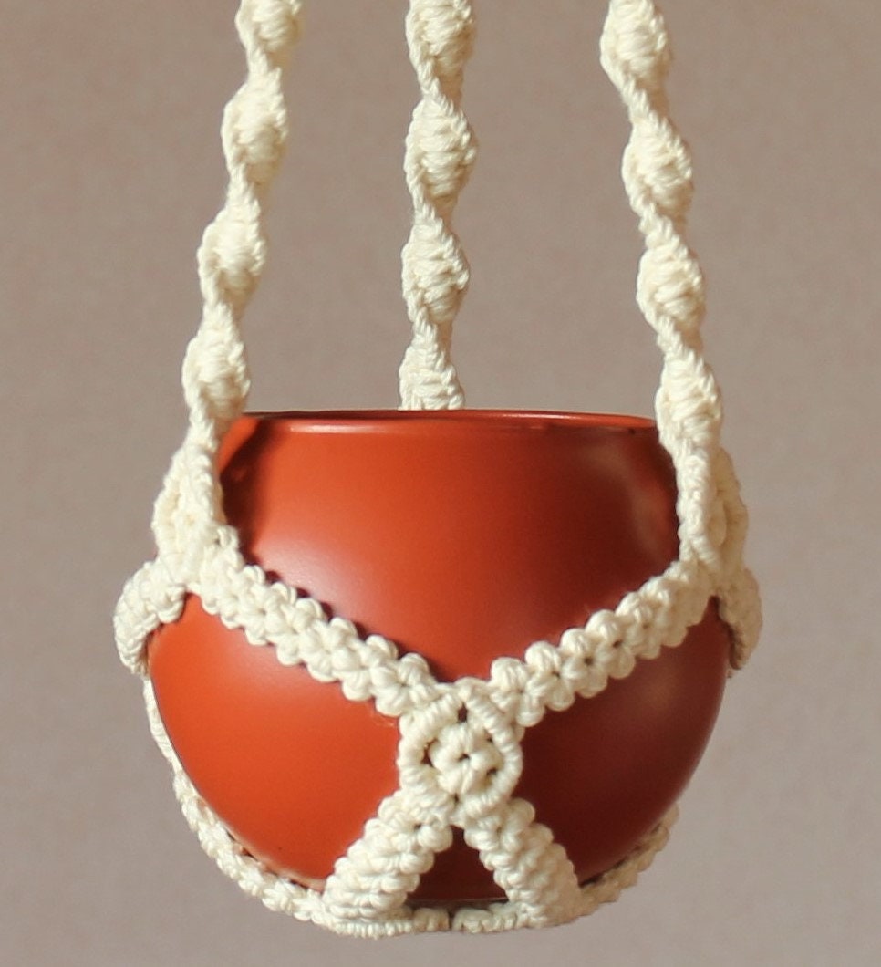 Macrame Aztec Sun Plant Hanger Without Tassel Macrame Plant - Etsy