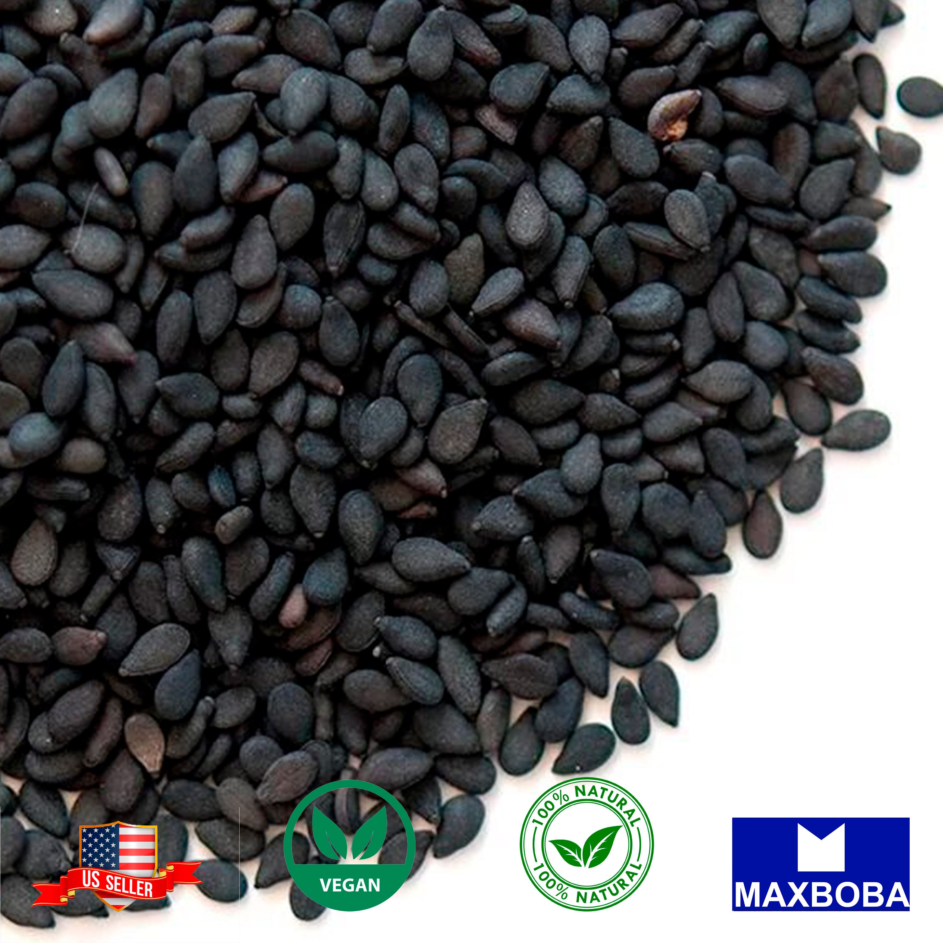 Seeds Black Sesame Whole Raw 1/2 Oz. Indian Spice 100% Natural - Etsy