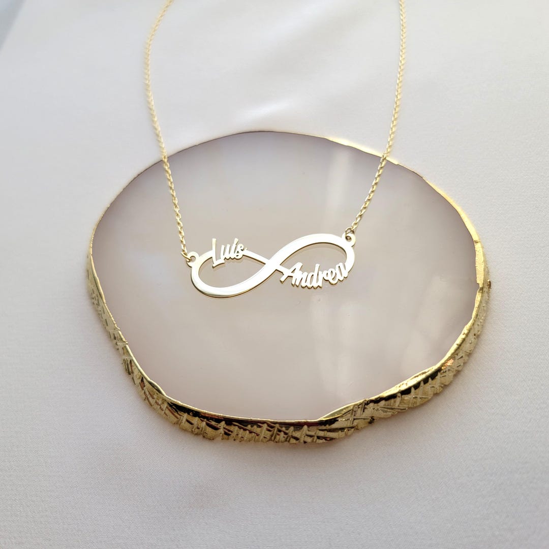 Infinity Name Necklace, Personalized Infinity Necklace, Kids Names ...