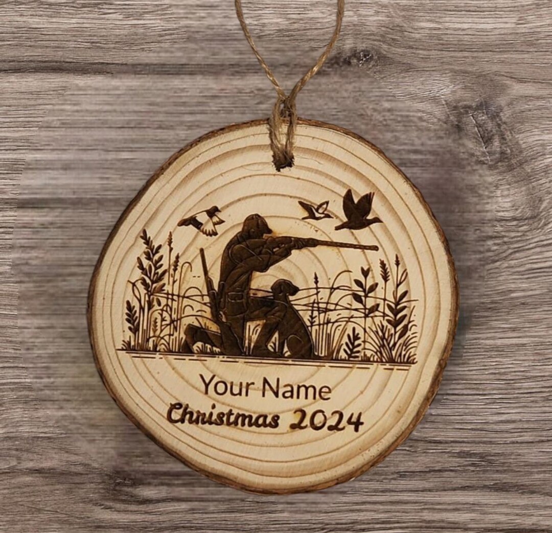 Personalized Custom Wooden Duck Hunting Ornament - Etsy