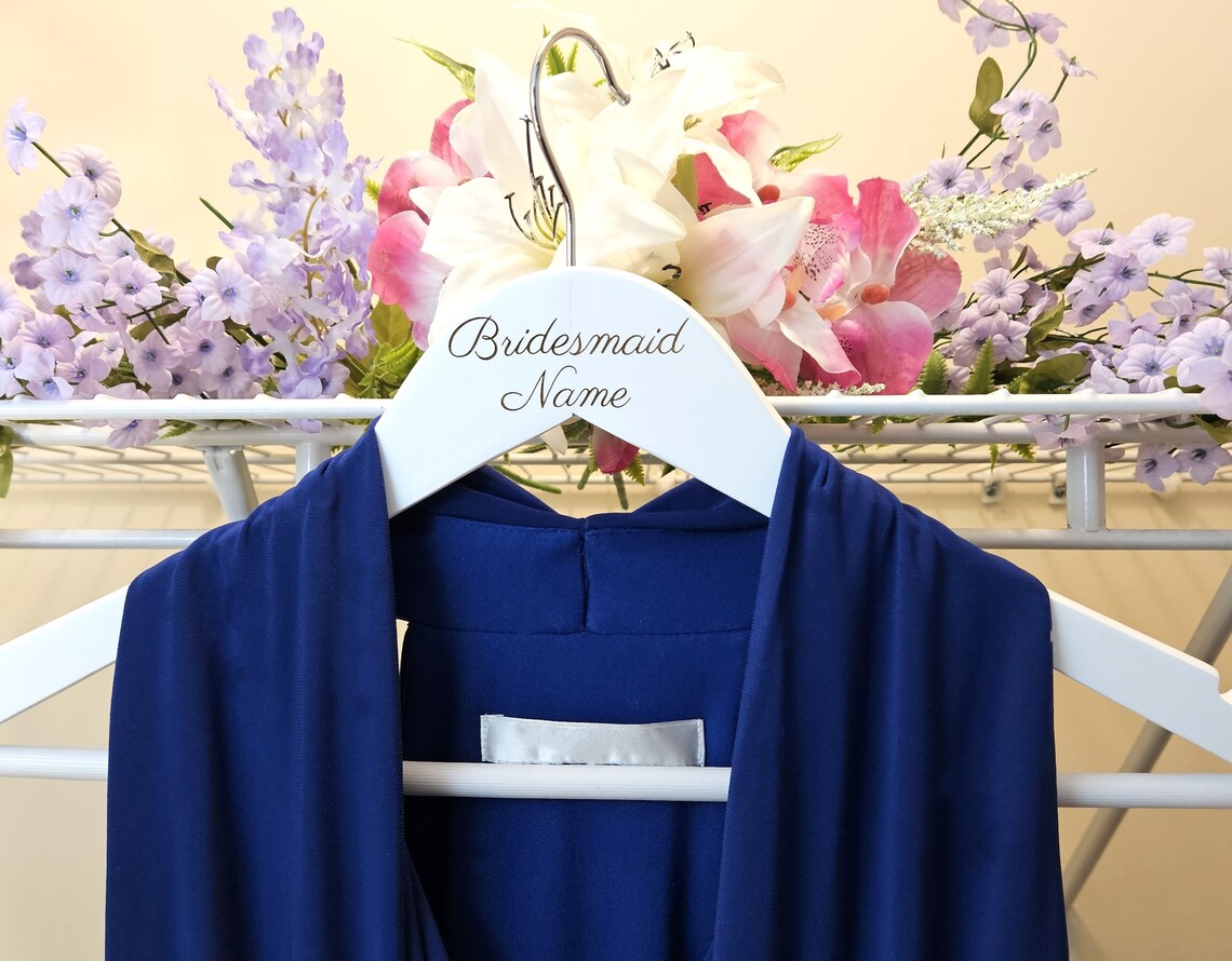 Customized Wedding Day Hangers for the Bridal Party - Etsy