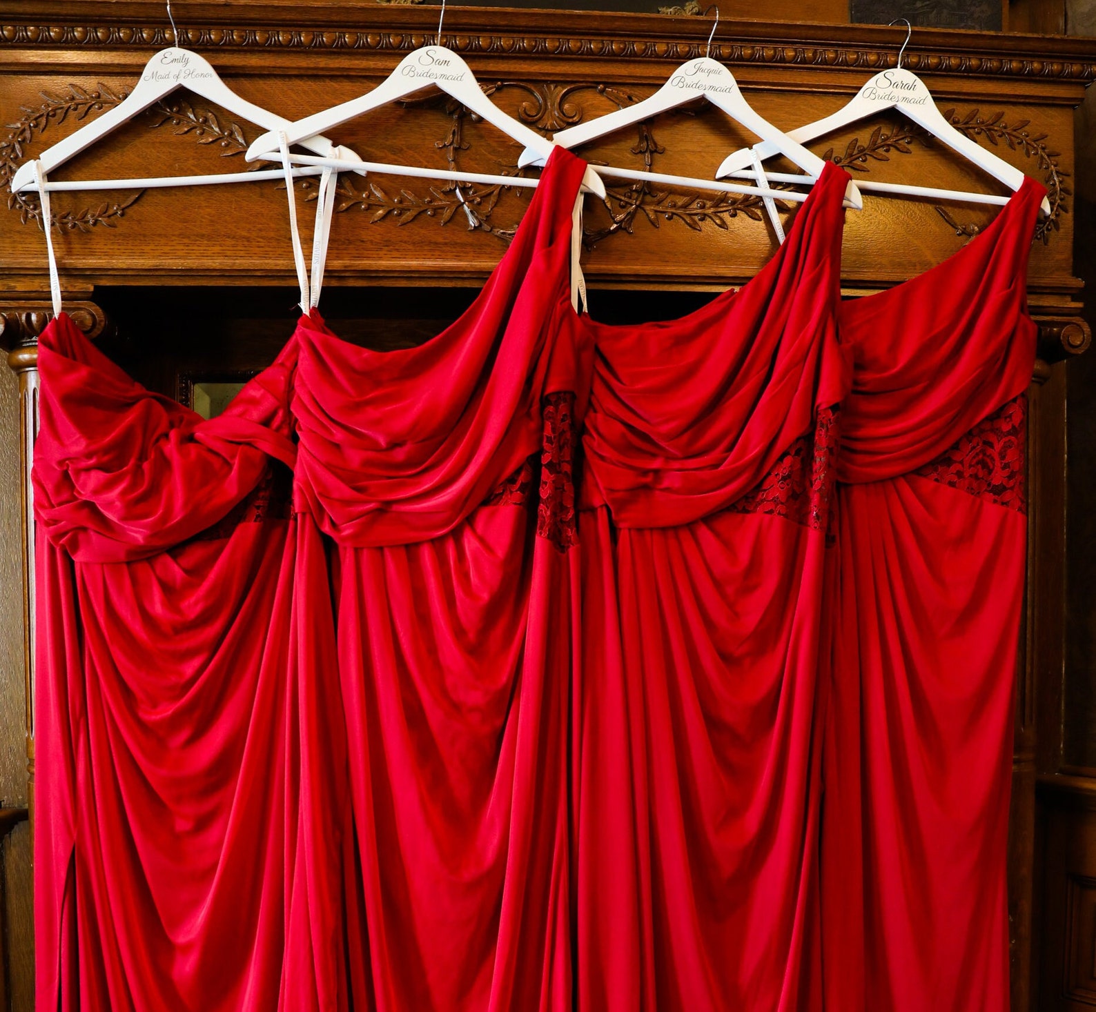 Customized Wedding Day Hangers for the Bridal Party - Etsy