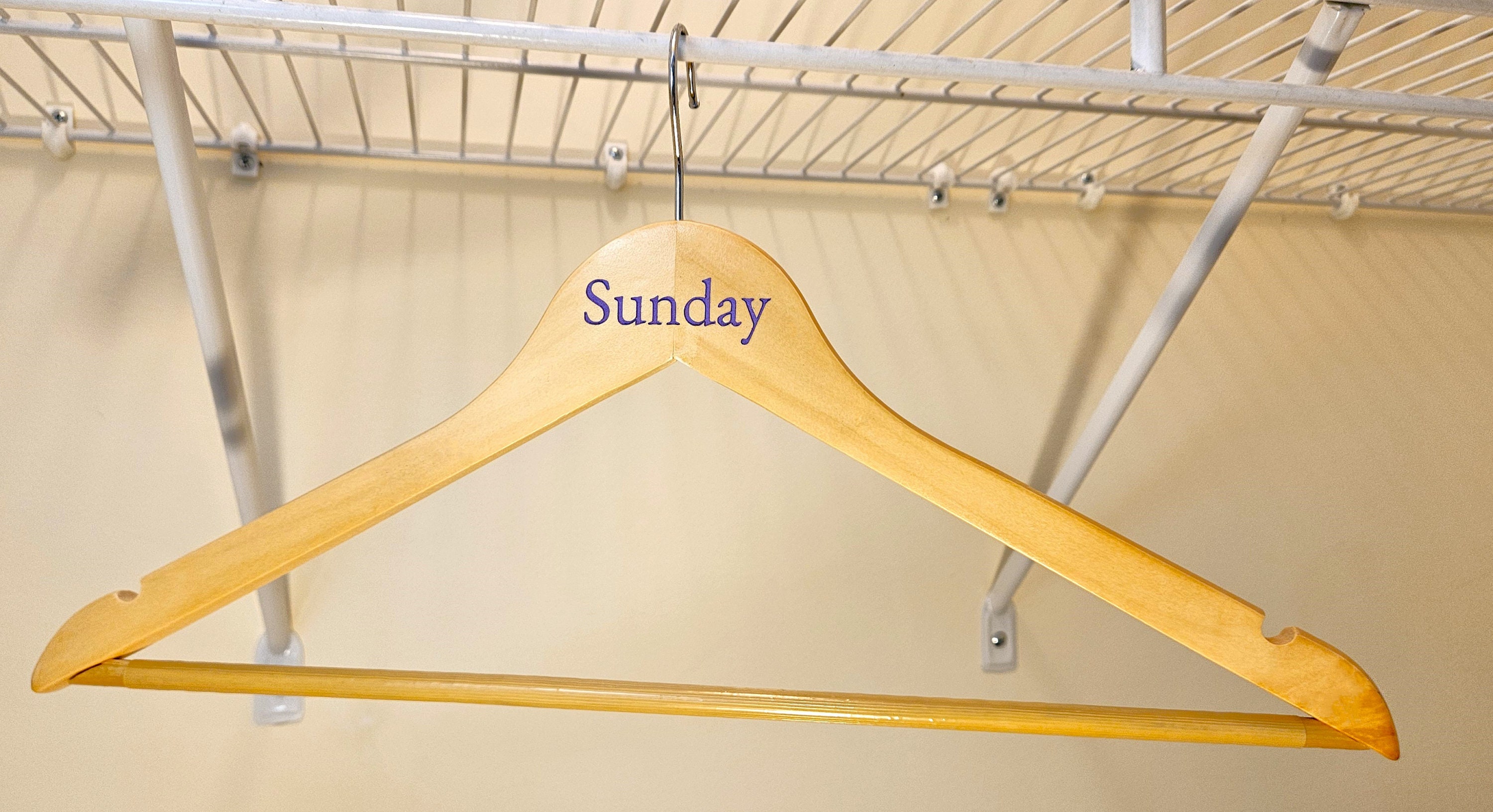 Days of the Week Hangers - Etsy