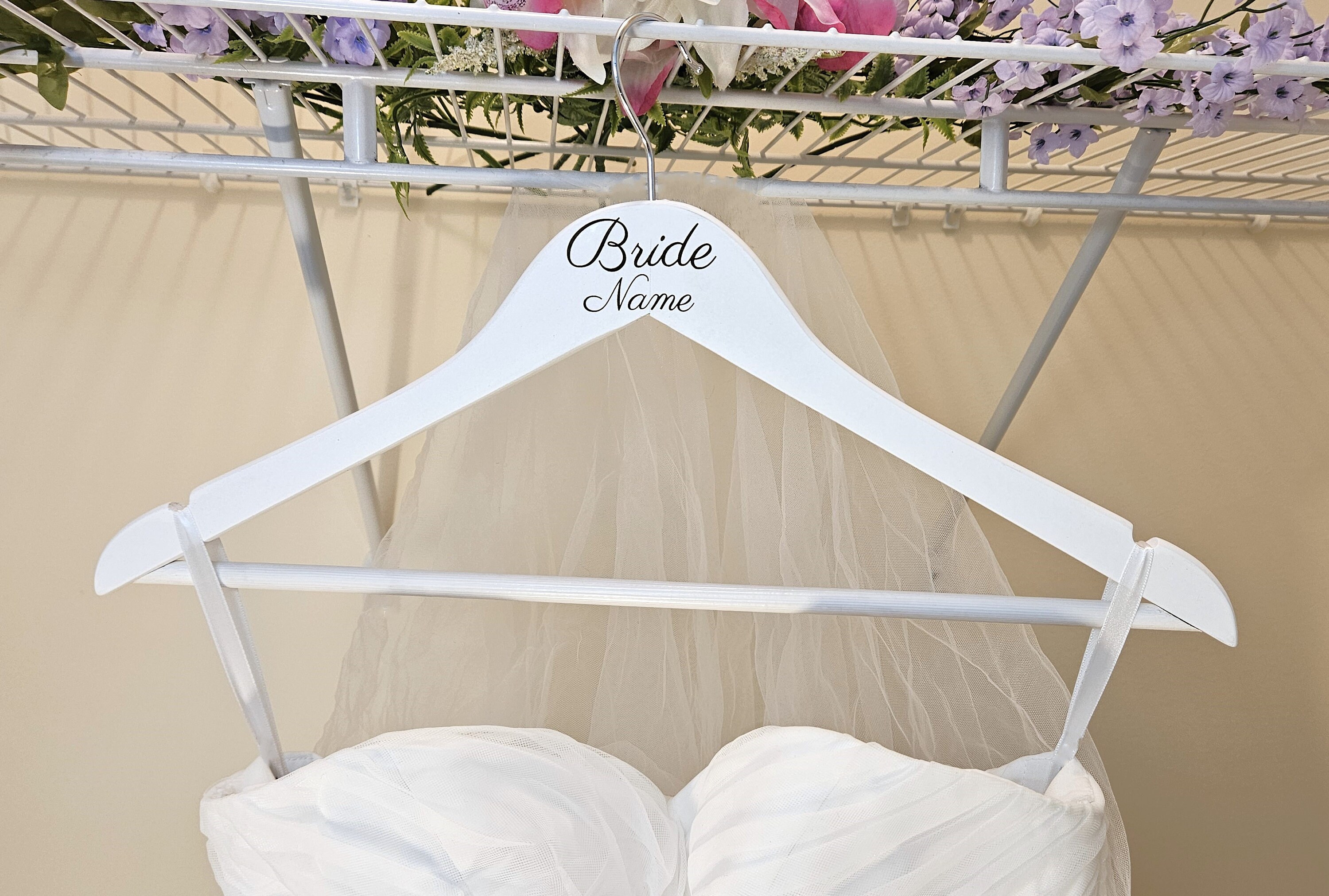 Customized Wedding Day Hangers for the Bridal Party - Etsy