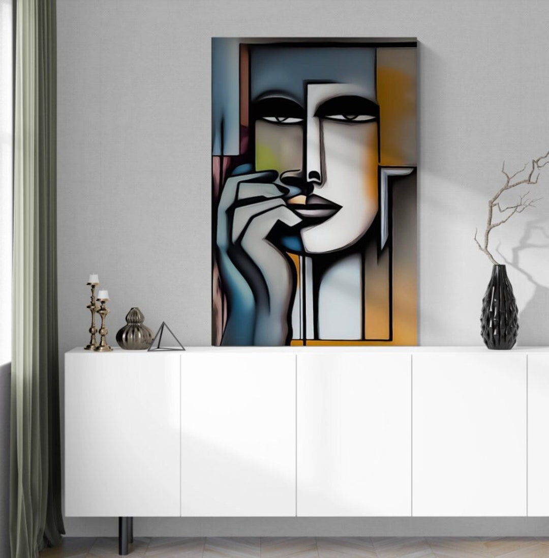 Cubist Cubism People Wall Art, Digital Art, Abstract Art Print ...