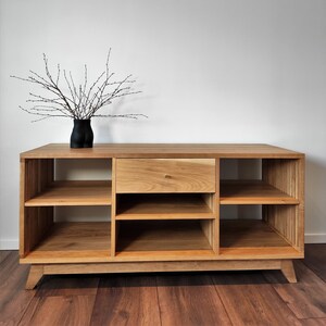 Modern Solid Oak Wood Sideboard, TV Console Table, Media Console - Etsy
