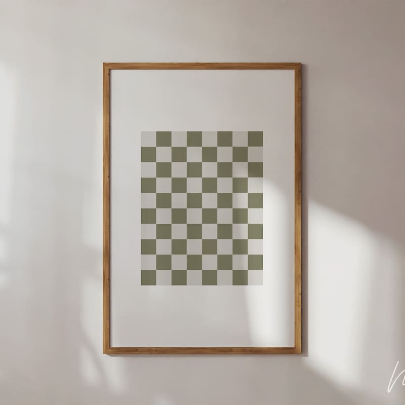 Checkered Print - Etsy