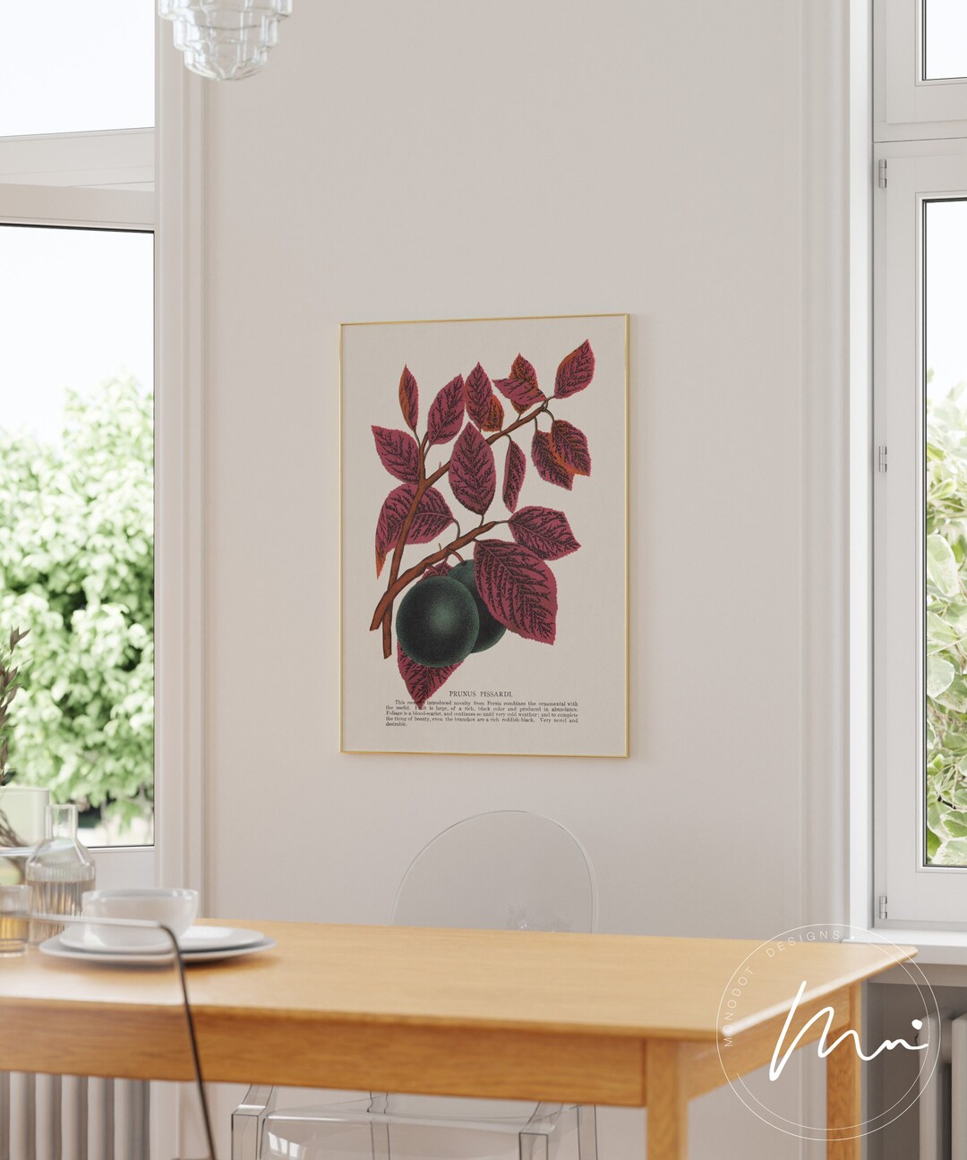 Fruit Art Print Vintage Plum Prints Fruit Market Museum Poster Retro ...
