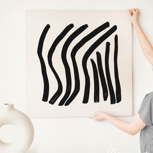 Black and White Square Art Print Set of 9 Modern Gallery Wall Art ...