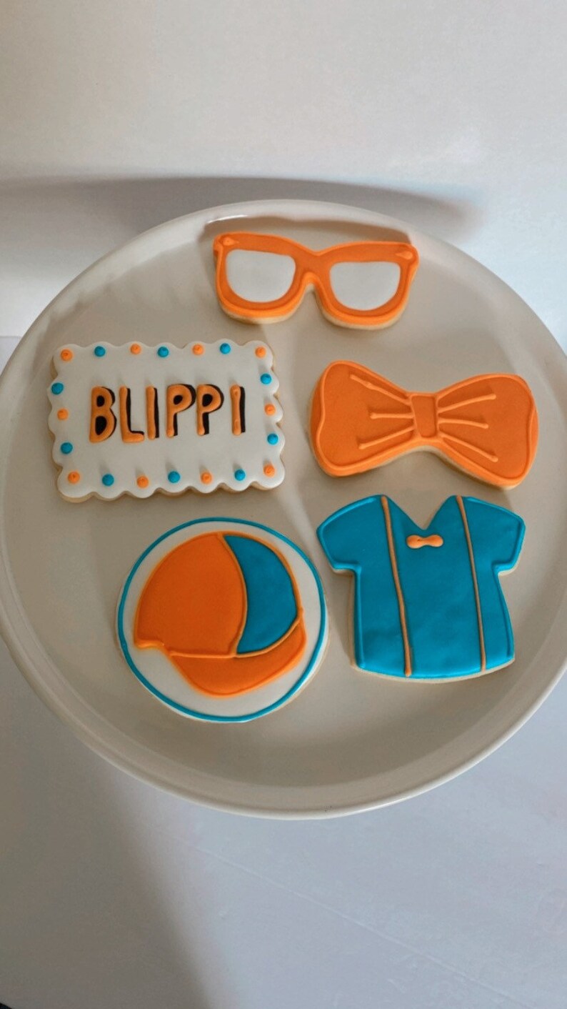 Blippi Decorated Cookies / Blippi Party Supplies / Blippi - Etsy