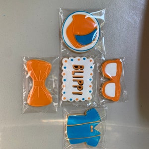 Blippi Decorated Cookies / Blippi Party Supplies / Blippi - Etsy