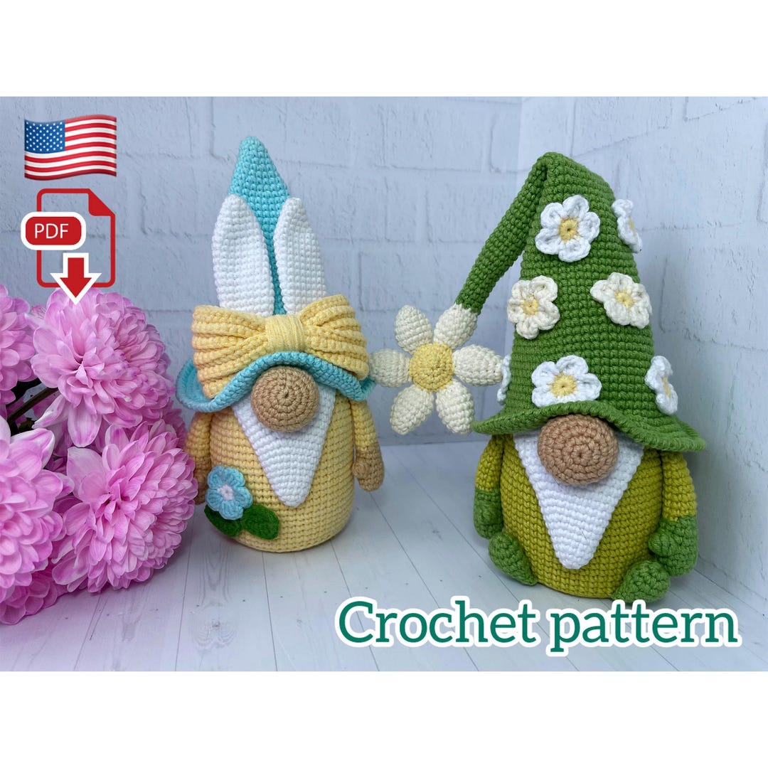 Crochet Gnome Pattern, Set 2 in 1. - Etsy