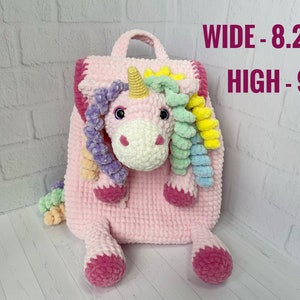 Kids Backpack's Patterns, Set of 4 Crochet Plush Backpack Patterns - Etsy