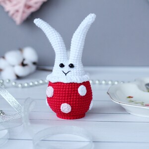 Crochet Pattern Bunny Easter Egg, Small Amigurumi Easter Rabbit Pattern ...