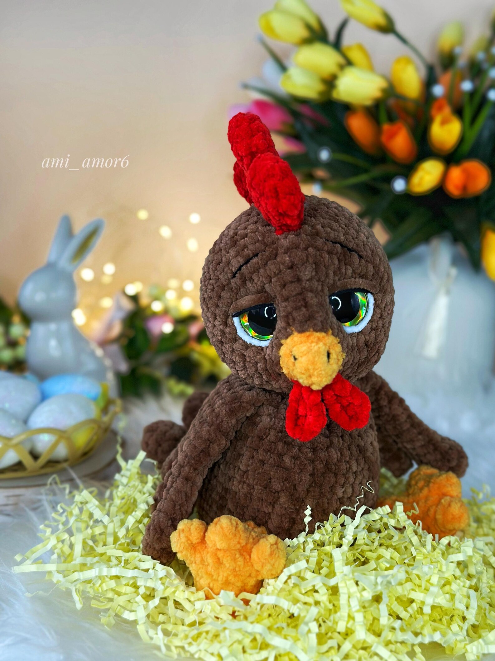 Crochet Chicken Pattern, Crochet Hen Pattern, Crochet Amigurumi, Easter ...