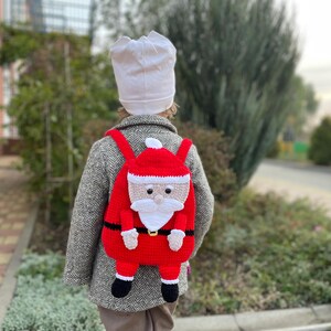 Christmas Kids Backpack Snowman and Santa Claus, Crochet Pattern ...