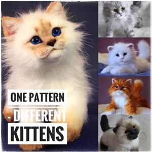 Kitten Soft Toy Pattern. Realistic Toy - Etsy