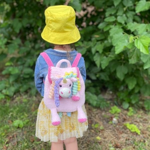 Unicorn Backpack Pattern, Crochet Kids Backpack - Etsy