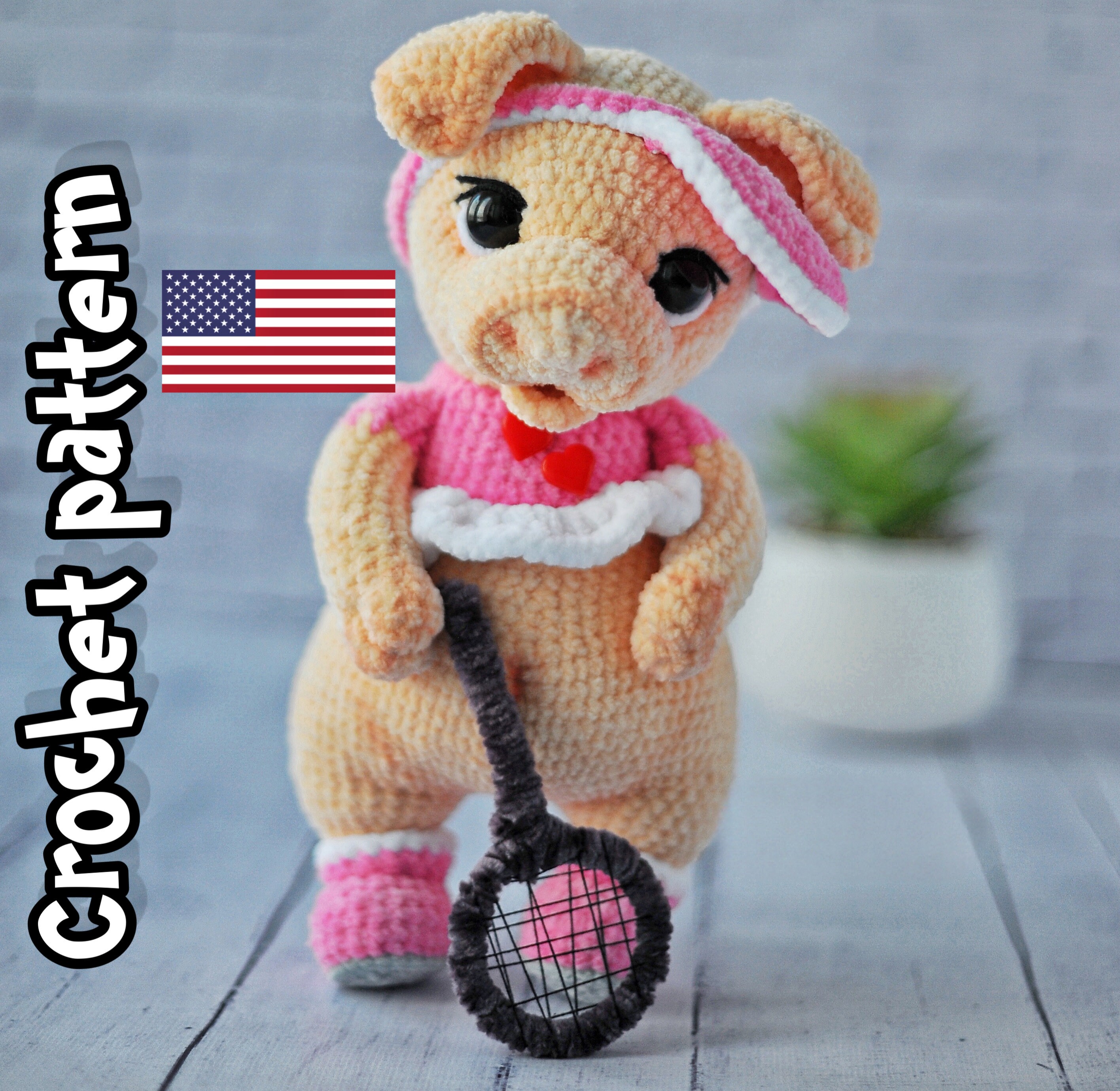 Crochet Pig Pattern Crochet Pig Plus Amigurumi Pig Crochet - Etsy