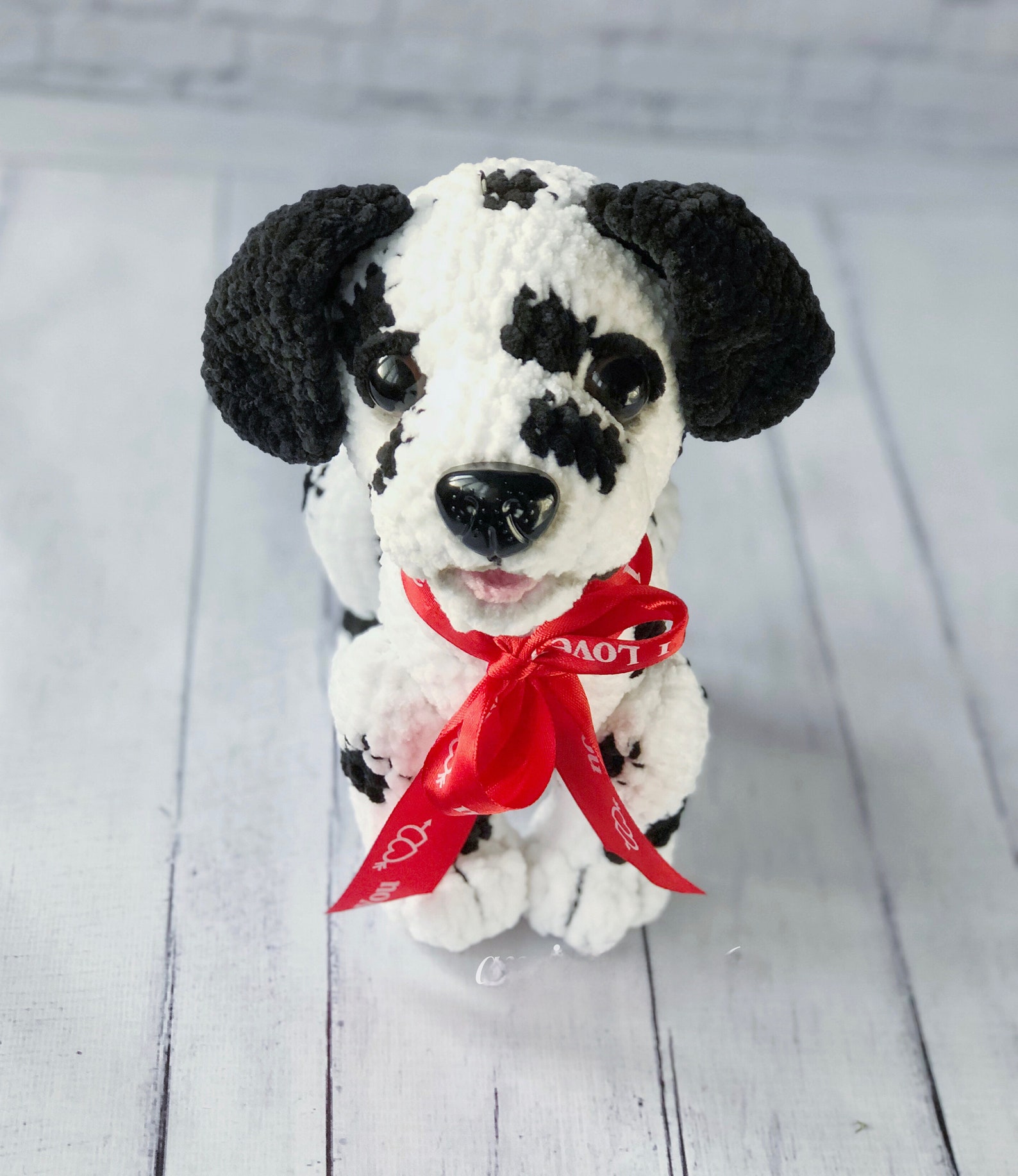 Amigurumi Dalmatian: Crochet Dog Pattern. Stuffed Plush Realistic Dog ...