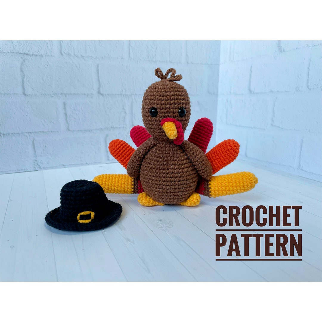 Crochet Turkey Pattern, Thanksgiving Crochet Pattern, Fall Crochet ...