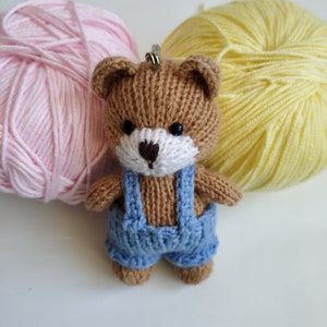 Key Ring Bear. KNITTING Pattern, Teddy Bear Toy Diy, Knitted Toy ...