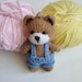 Key Ring Bear. KNITTING Pattern, Teddy Bear Toy Diy, Knitted Toy ...