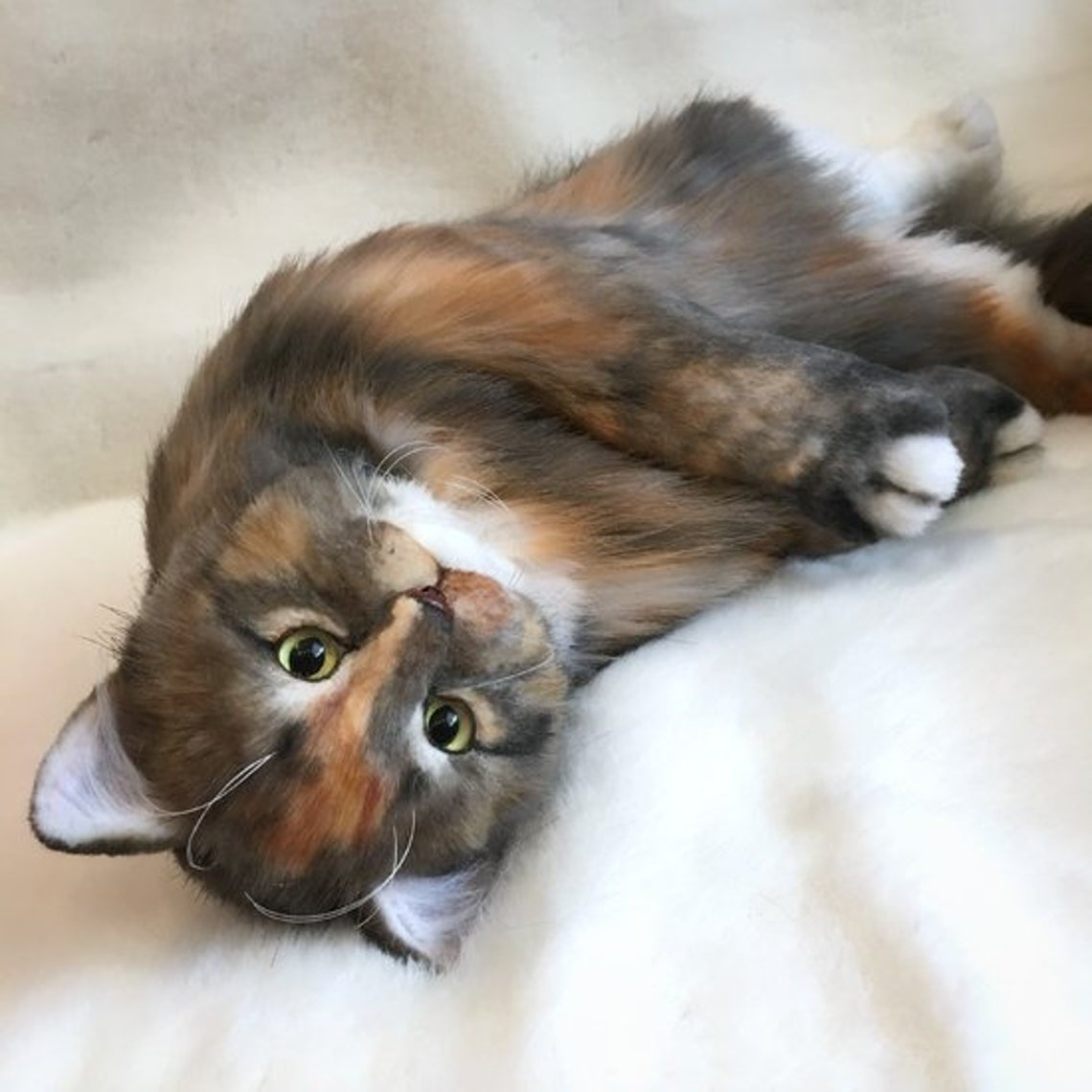 Pattern Cat Realistic Toy - Etsy