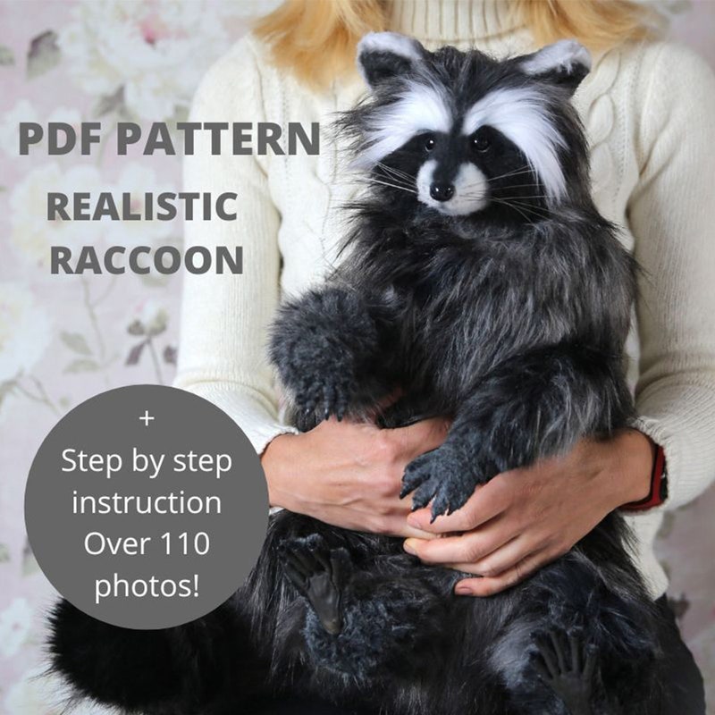 Raccoon Plush - Etsy