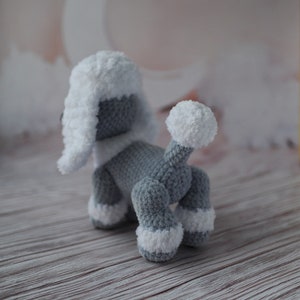 Crochet Poodle Dog Pattern, Dog Stuffed Animal, Crochet Amigurumi, Dog ...