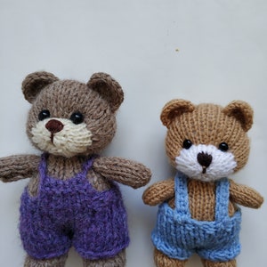 Key Ring Bear. KNITTING Pattern, Teddy Bear Toy Diy, Knitted Toy ...