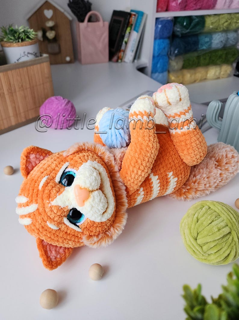 Mr. Purr the Ginger Cat Crochet Pattern: Plush Amigurumi Toy, Instant ...