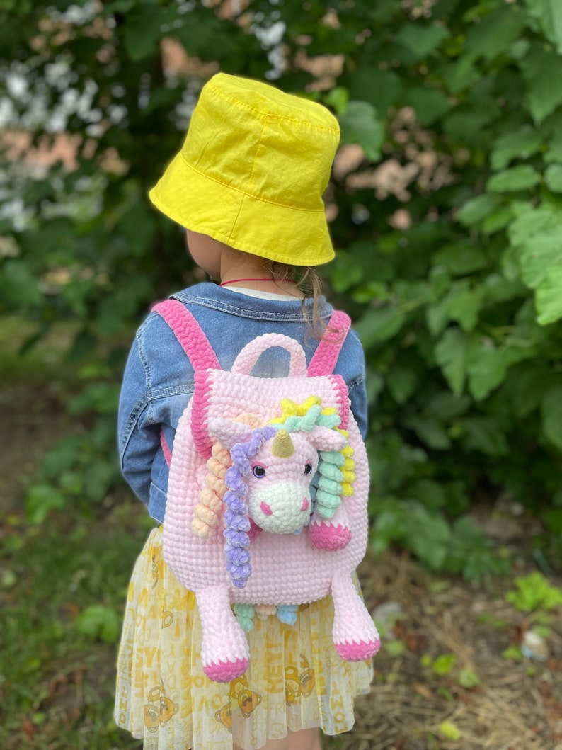 Unicorn Backpack Pattern, Crochet Kids Backpack - Etsy