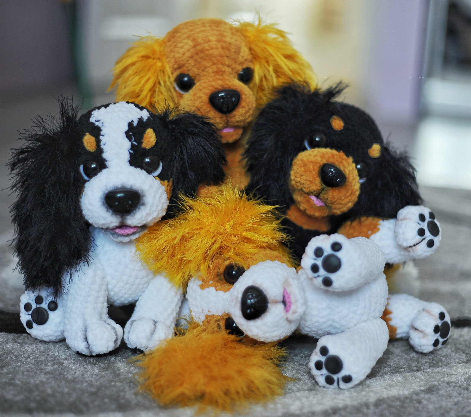 Сavalier King Charles Spaniel Crochet Dog Pattern Cocker - Etsy