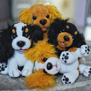 Сavalier King Charles Spaniel, Crochet Dog Pattern, Cocker Spaniel ...