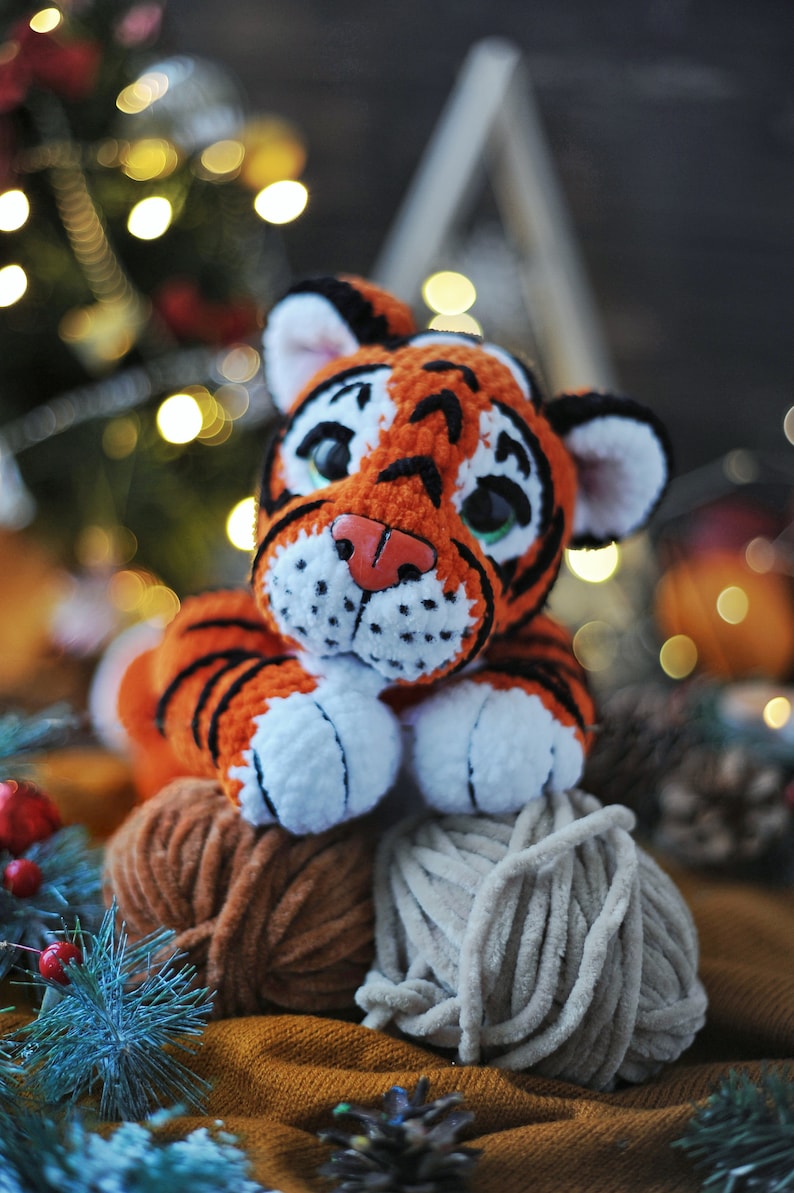 Crochet Tiger Pattern, Amigurumi Tiger Pattern, Tiger Crochet Animals ...