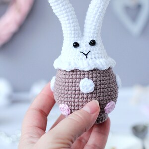 Crochet Pattern Bunny Easter Egg, Small Amigurumi Easter Rabbit Pattern ...