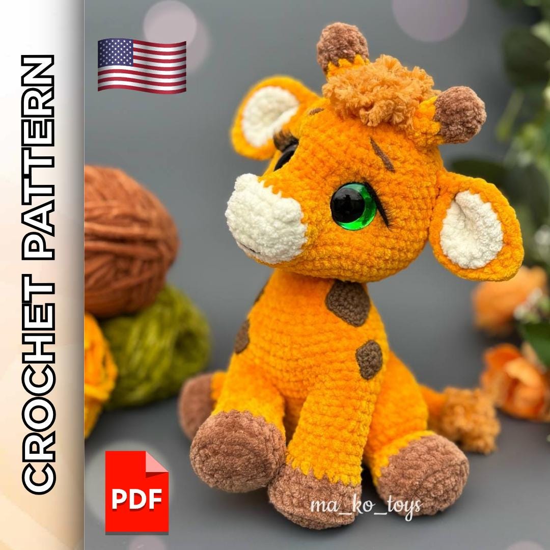 Giraffe Crochet Pattern. Cute Plush Toy Pattern. DIY Tutorial. - Etsy
