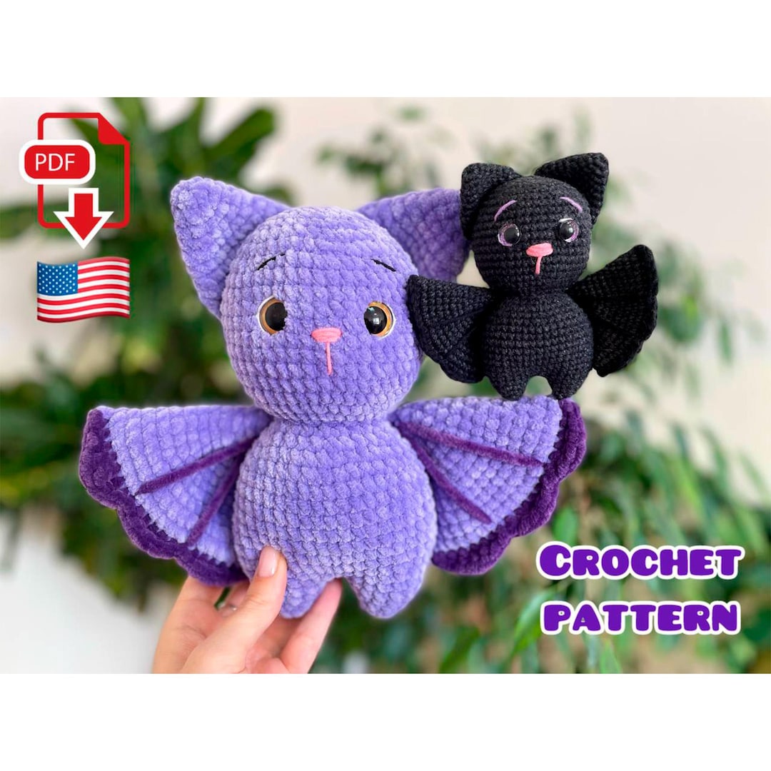 Bat Crochet Pattern, Bat Plush Pattern - Etsy