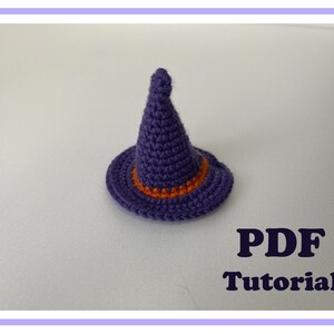 Witch Hat Pattern Crochet Wizard Hat Halloween Amigurumi - Etsy