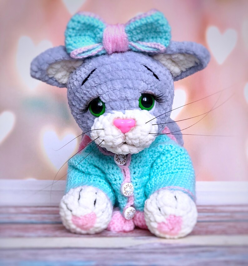 Crochet Cat Pattern Amigurumi Cat Crochet Animal Cat - Etsy