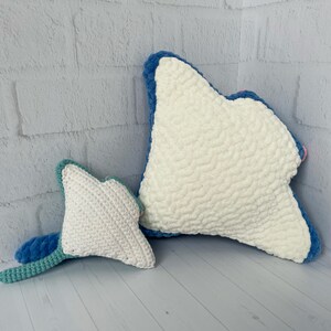 Stingray Crochet Pattern, Ocean Nursery Toy - Etsy