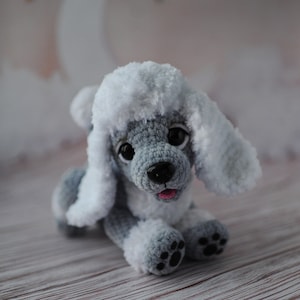 Crochet Poodle Dog Pattern, Dog Stuffed Animal, Crochet Amigurumi, Dog ...