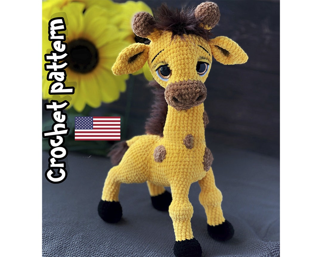 Crochet Giraffe Pattern Giraffe Plushie Amigurumi Giraffe - Etsy
