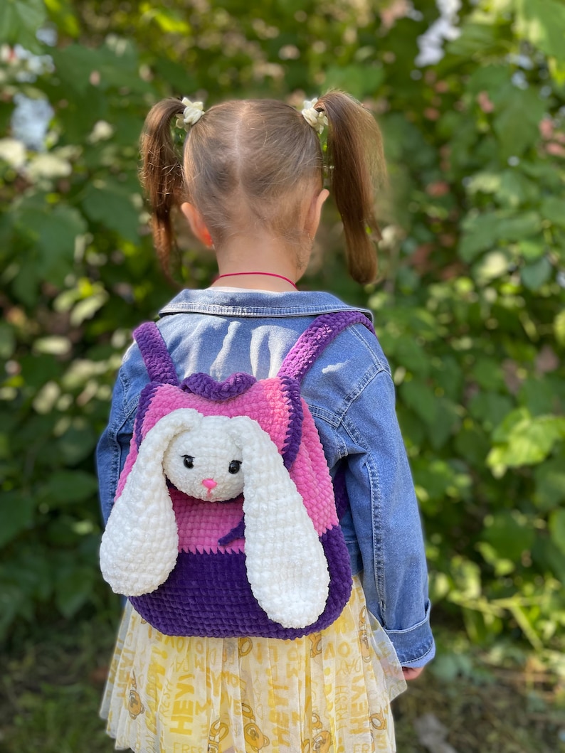 Kids Backpack's Patterns, Set of 4 Crochet Plush Backpack Patterns - Etsy