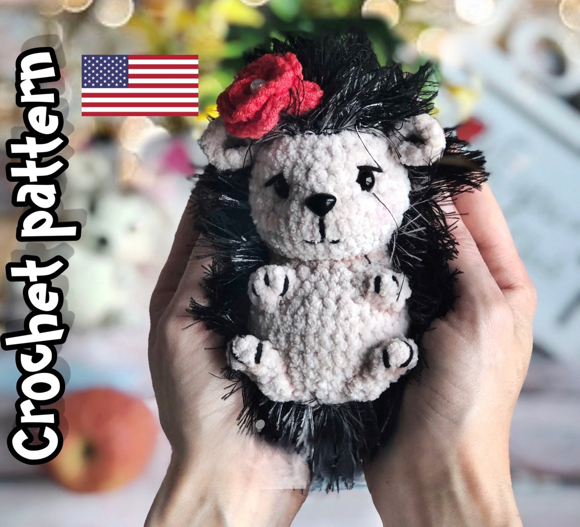 Hedgehog Crochet Pattern Crochet Keychain Easy Crochet - Etsy