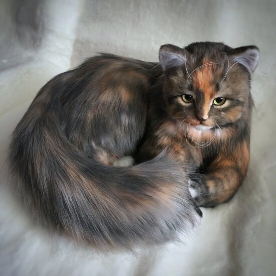 Pattern Cat Realistic Toy - Etsy