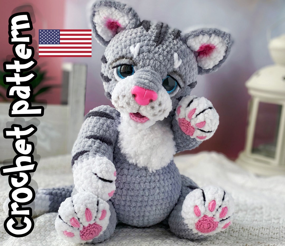 Crochet Cat Pattern Cat Stuffed Animal Amigurumi Pattern - Etsy